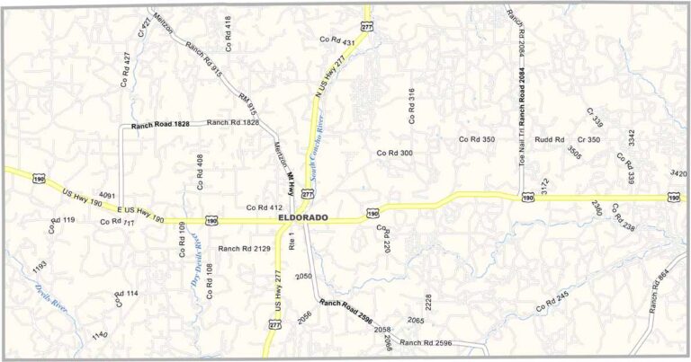 Schleicher County Map, Texas - US County Maps