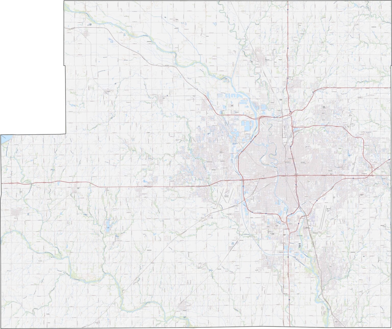 Sedgwick County Map, Kansas - US County Maps