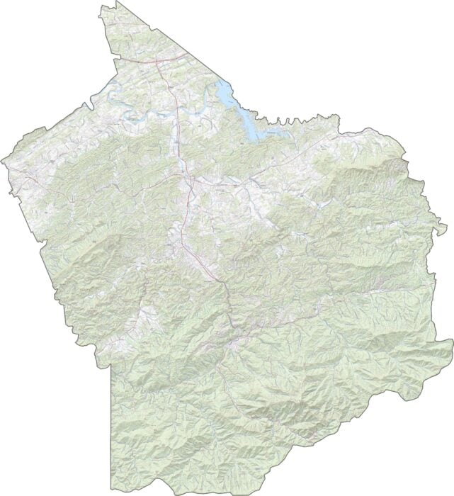 Sevier County Map, Tennessee - US County Maps