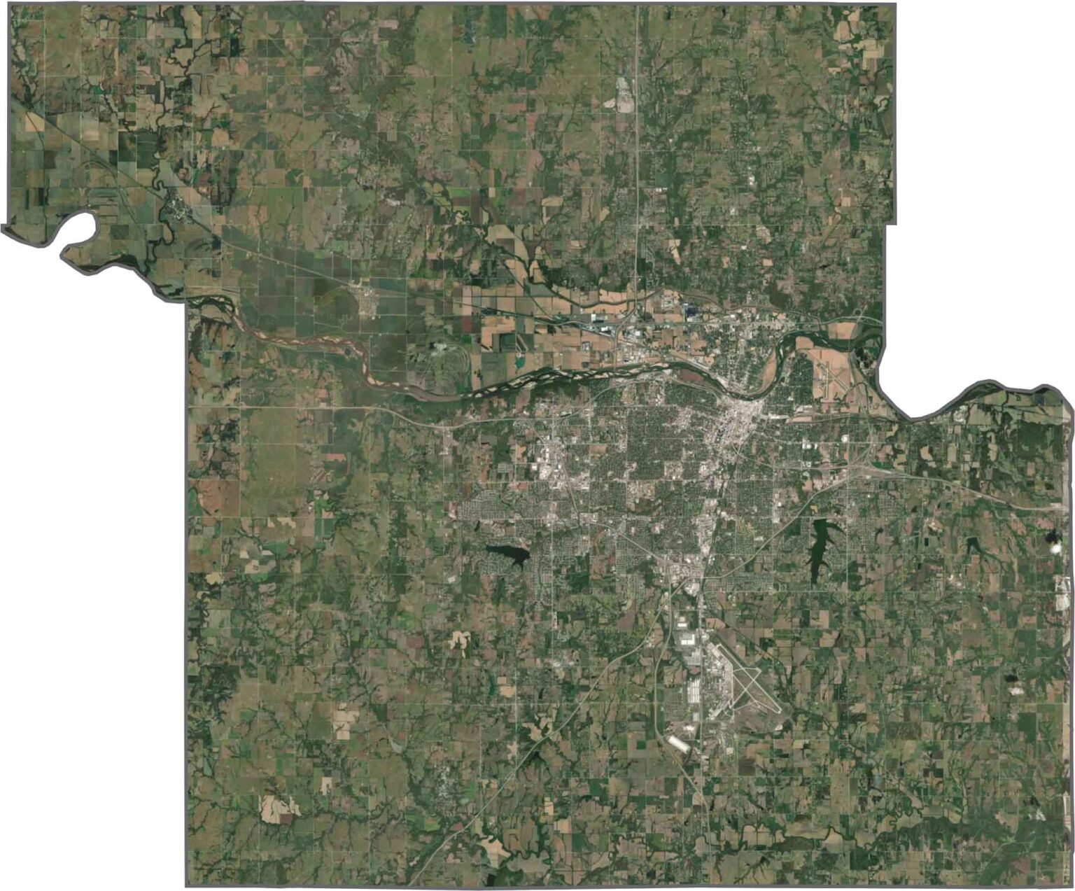 Shawnee County Map, Kansas - US County Maps