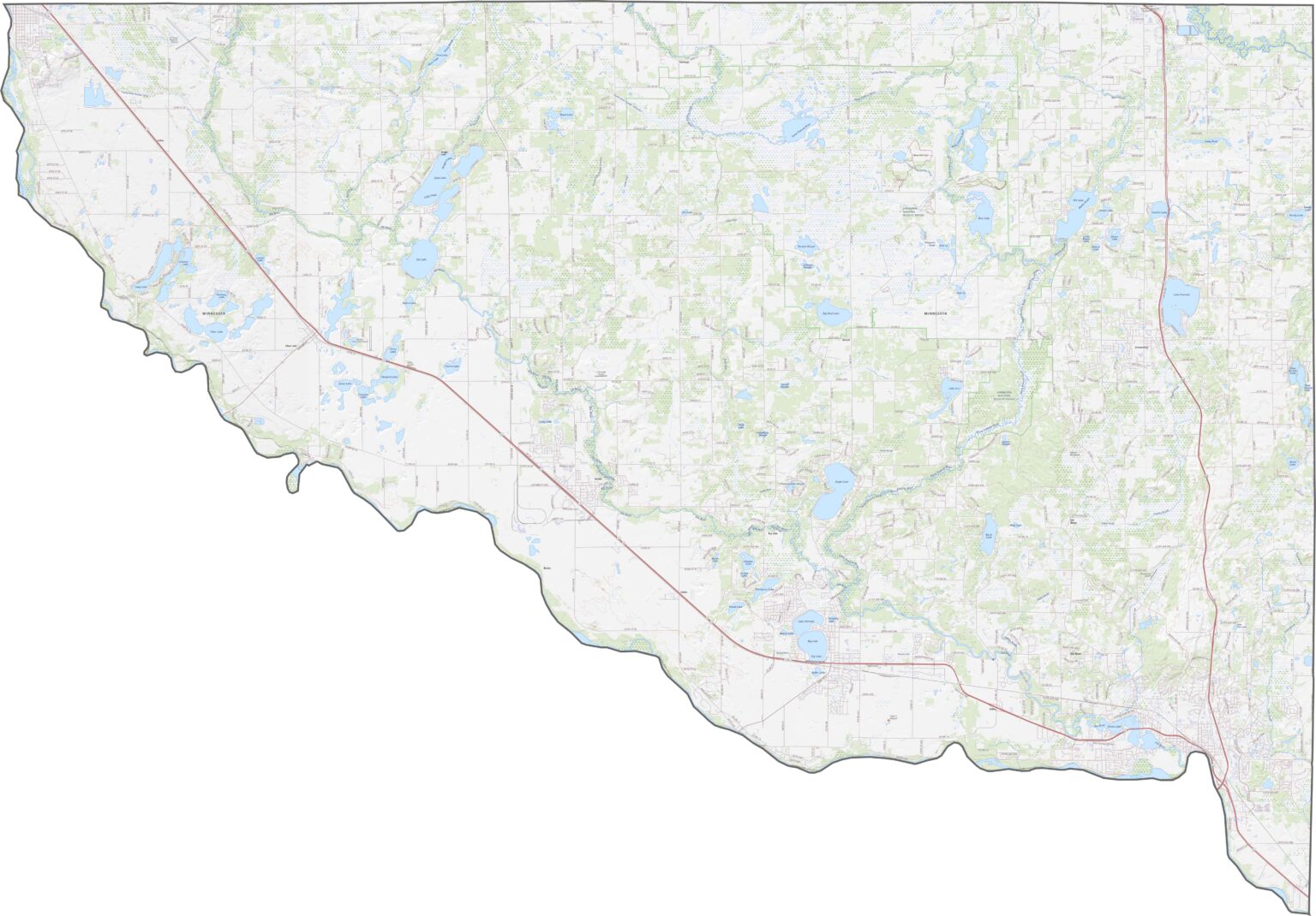 Sherburne County Map, Minnesota - US County Maps