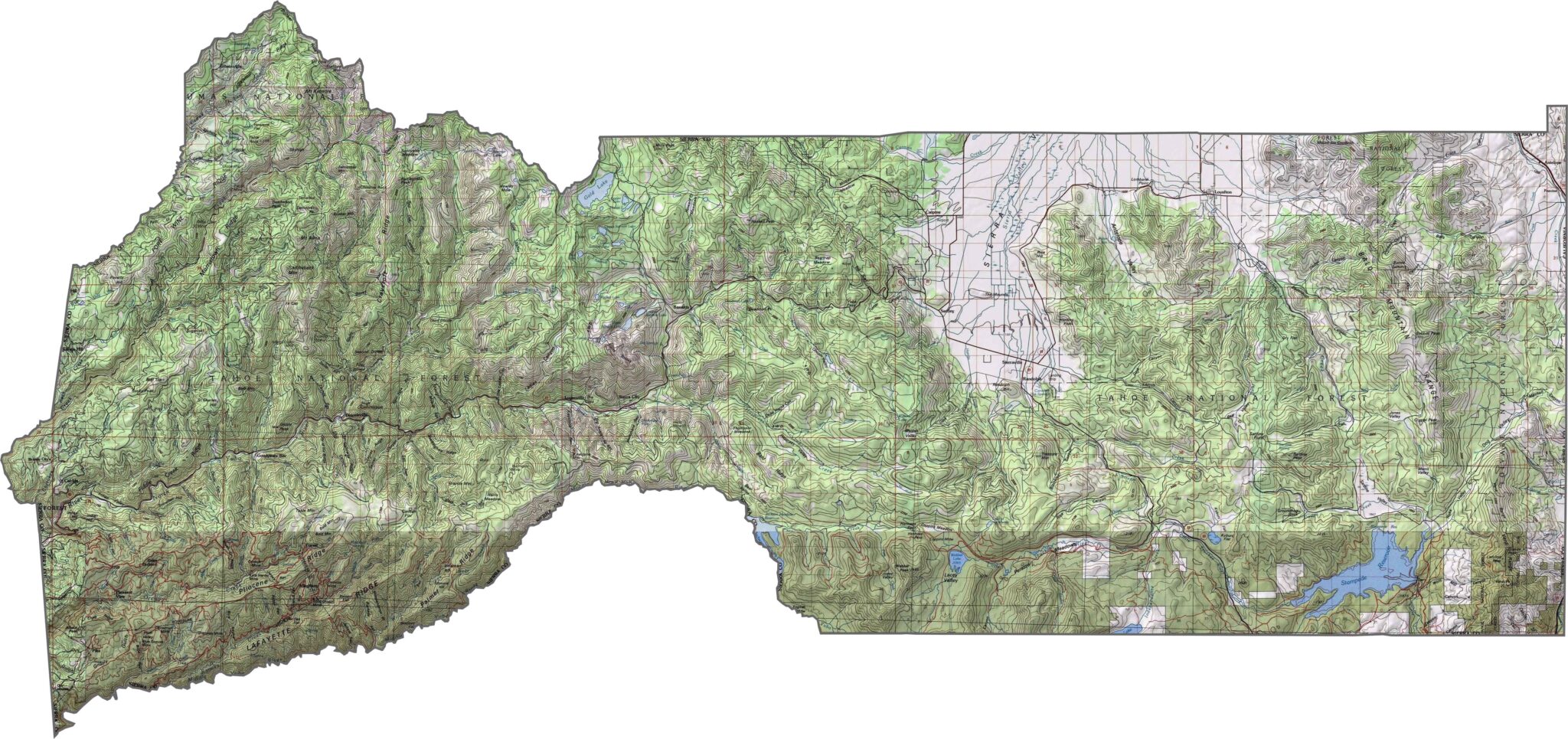 Sierra County Map, California - US County Maps