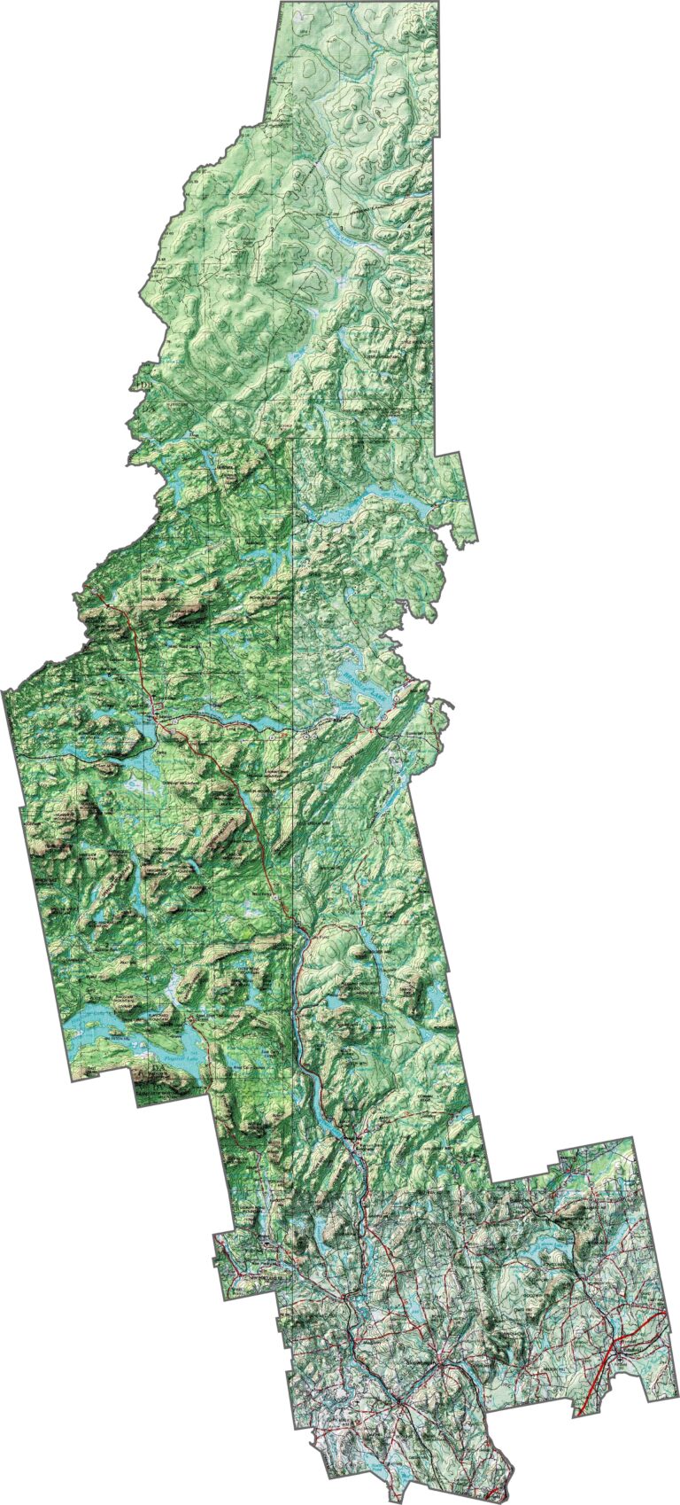 Somerset County Map, Maine - US County Maps