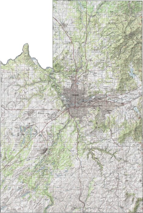 Spokane County Map, Washington - US County Maps