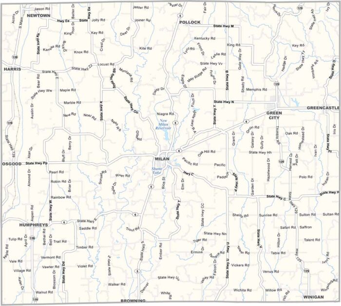 Sullivan County Map, Missouri - US County Maps