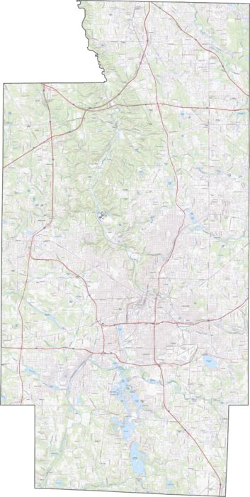 Summit County Map, Ohio - US County Maps