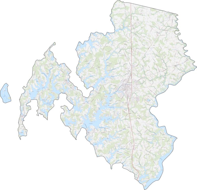 Talbot County Map, Maryland - US County Maps