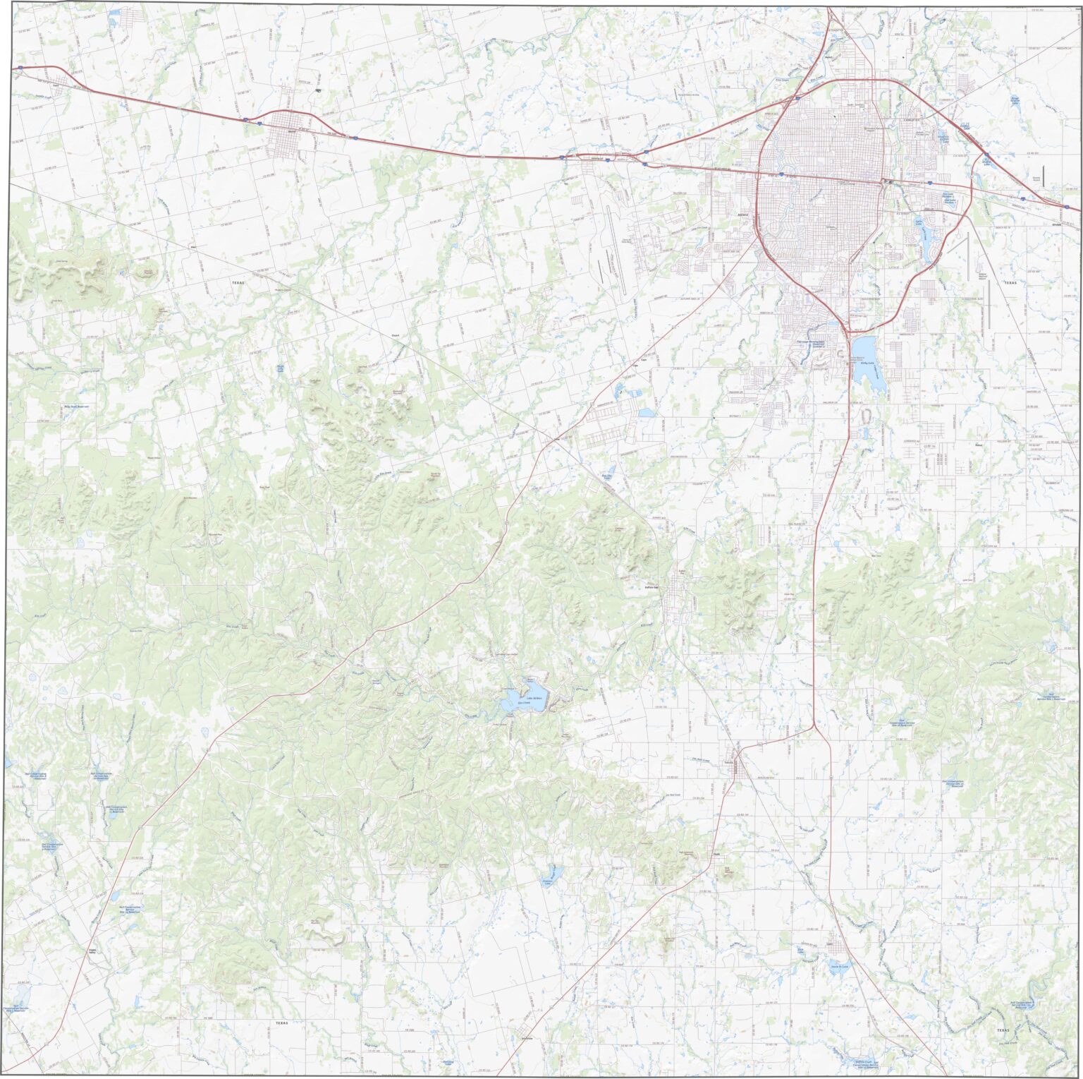 Taylor County Map, Texas - US County Maps