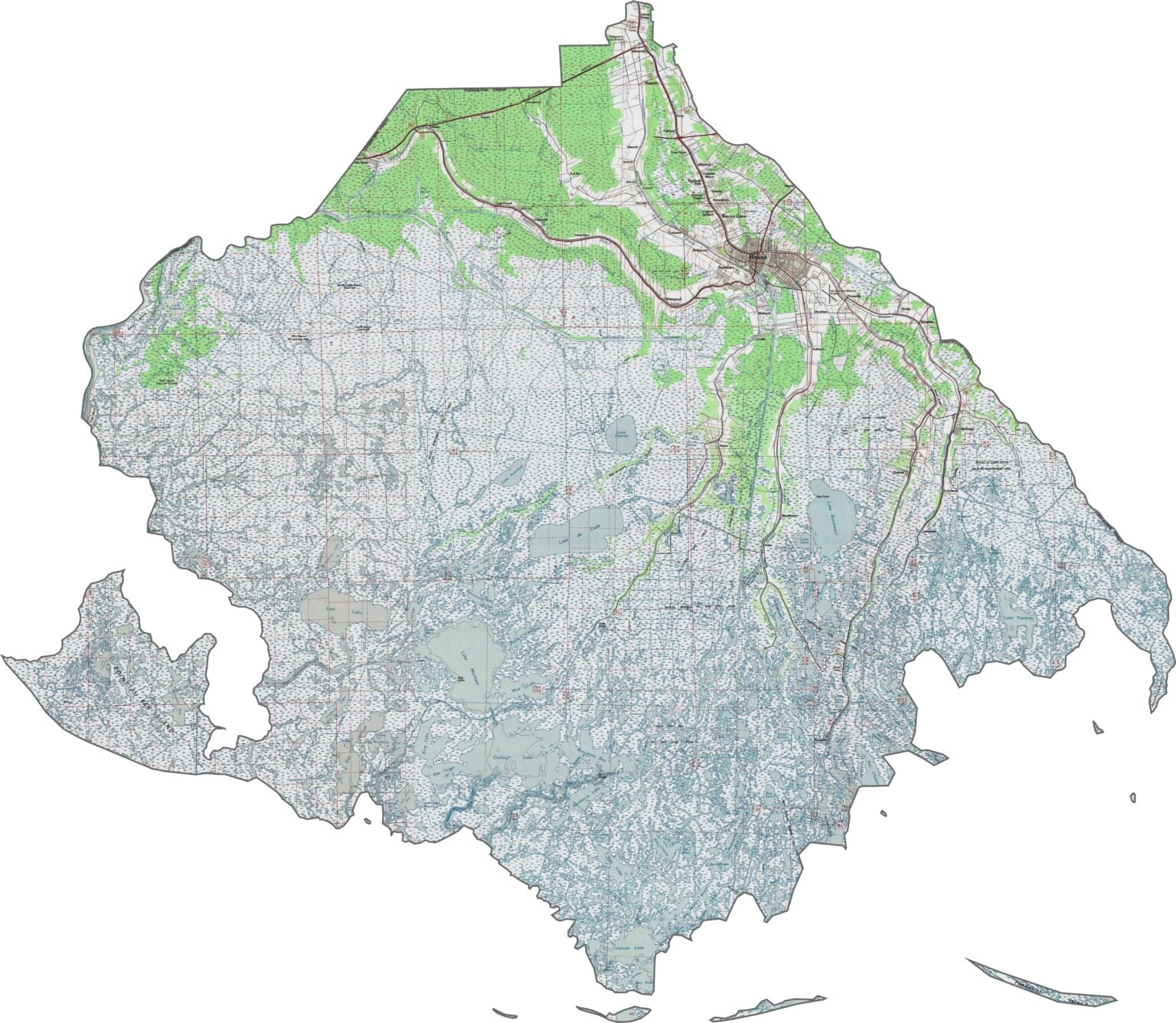 Terrebonne Parish Map, Louisiana - US County Maps