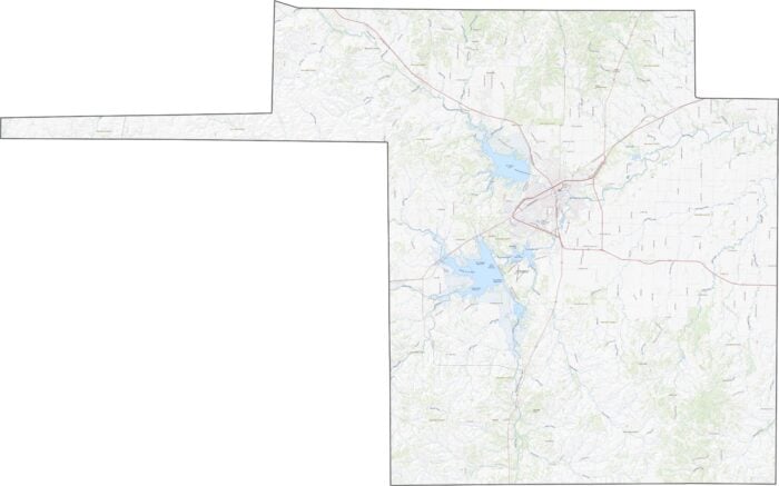 Tom Green County Map, Texas - US County Maps