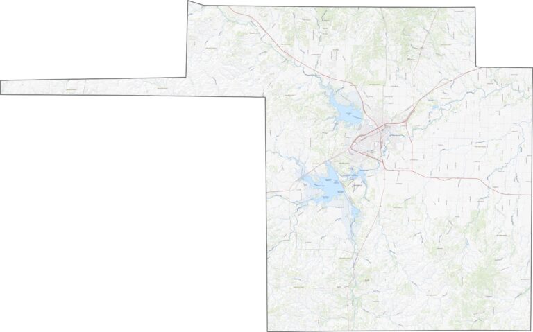 Tom Green County Map, Texas - US County Maps