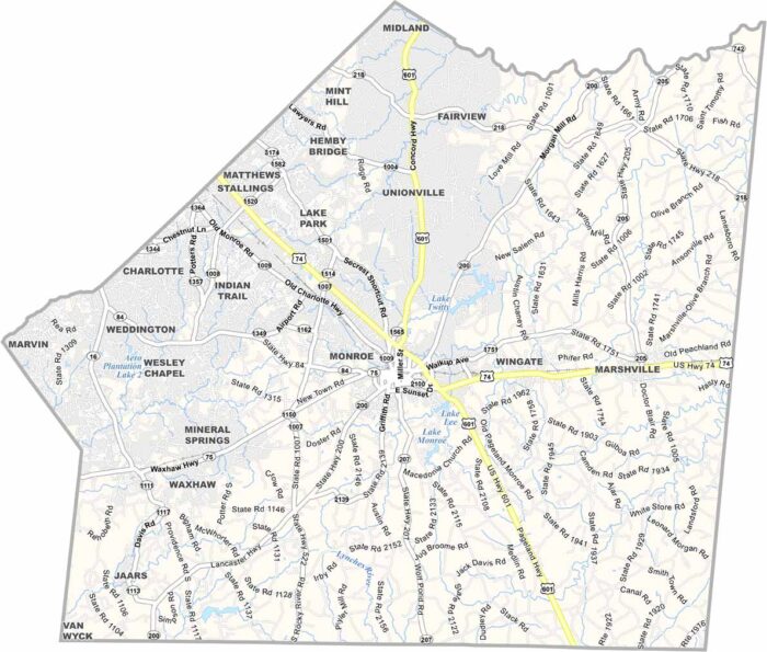Lancaster County Map, South Carolina - US County Maps