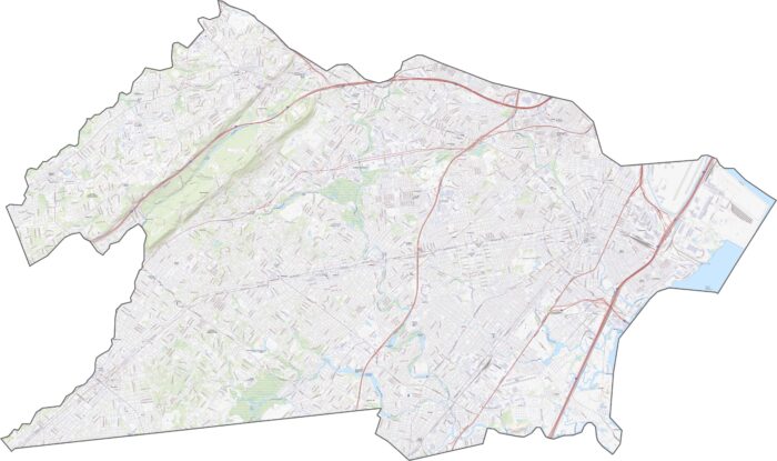 Union County Map, New Jersey - US County Maps