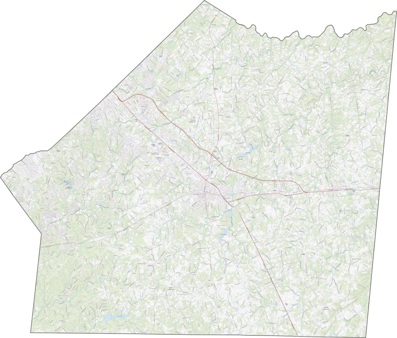 Union County Map, North Carolina - US County Maps