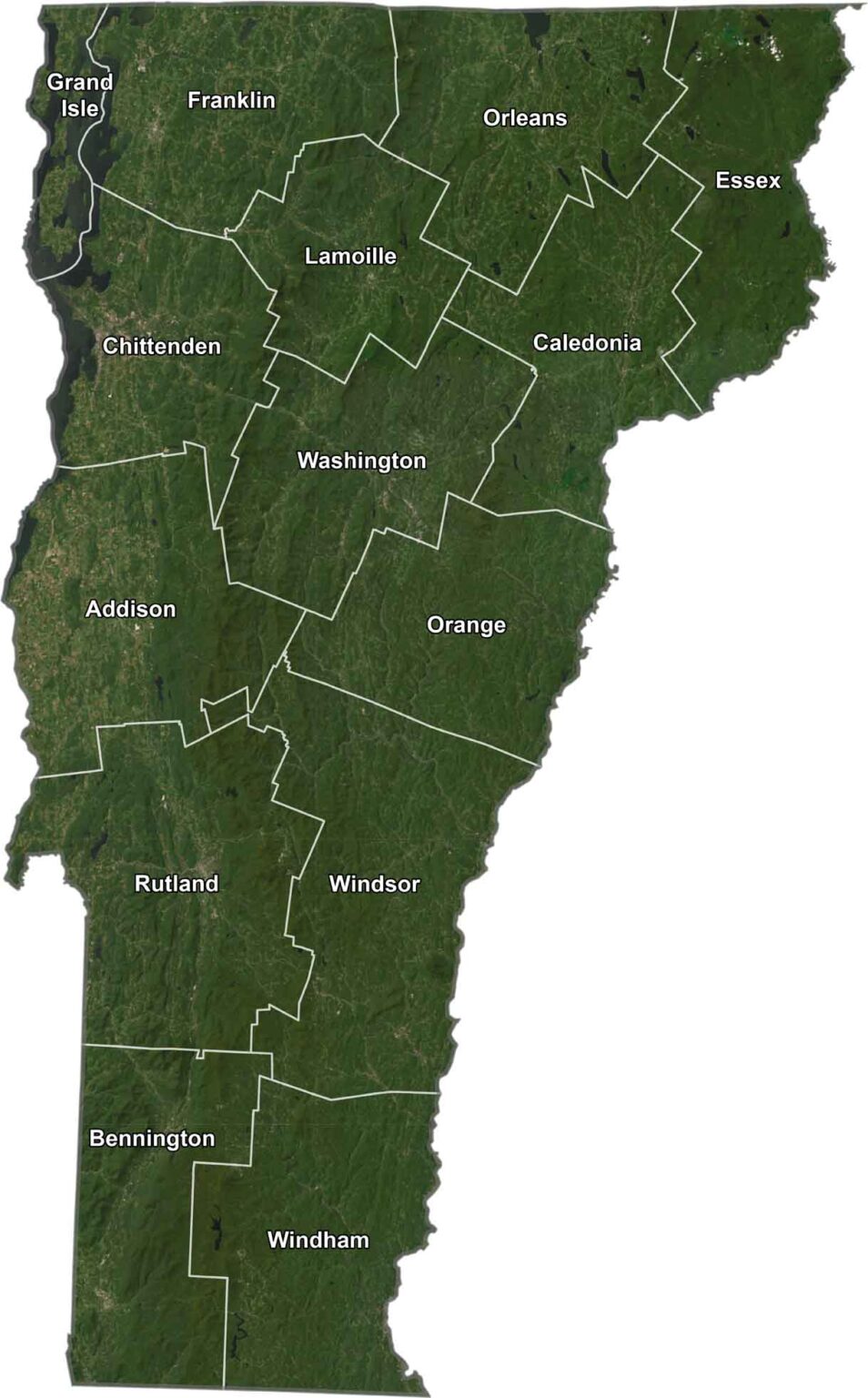 Vermont County Map - US County Maps