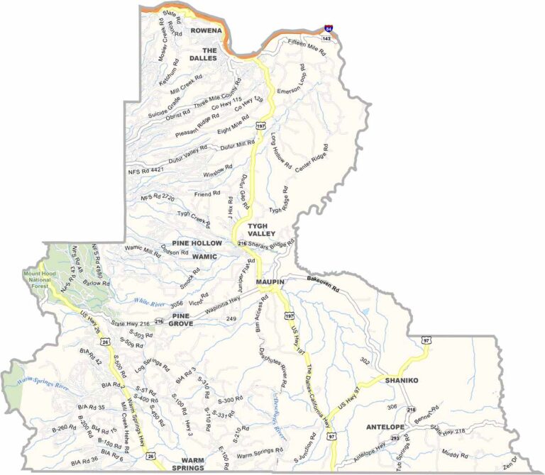 Marion County Map, Oregon - US County Maps