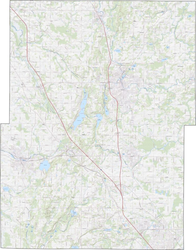 Washington County Map, Wisconsin - US County Maps