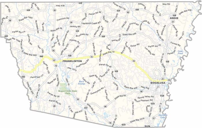 Tangipahoa Parish Map, Louisiana - US County Maps