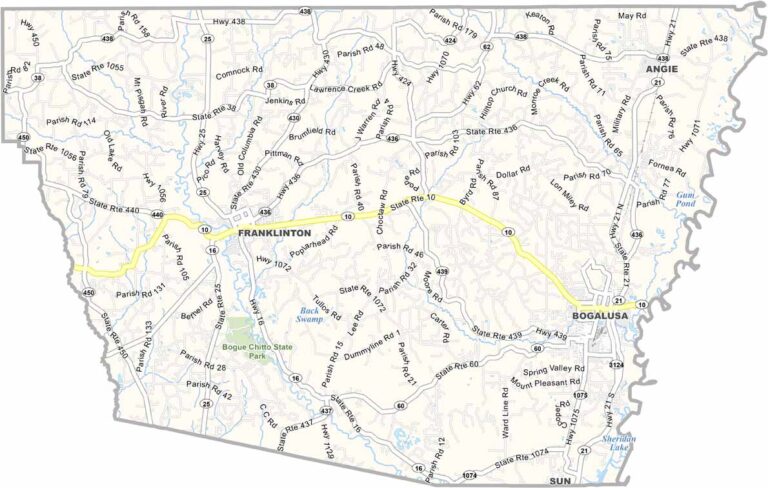 St. Tammany Parish Map, Louisiana - US County Maps