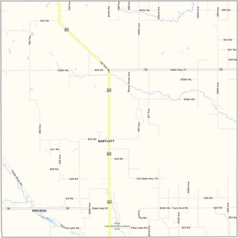 Wheeler County Map, Nebraska - US County Maps