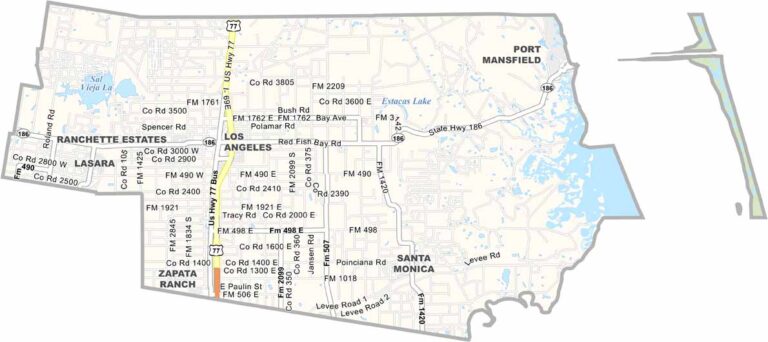 Hidalgo County Map, Texas - US County Maps