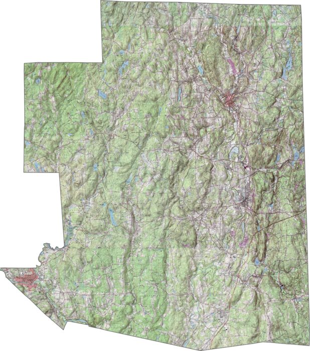Windham County Map, Connecticut - US County Maps