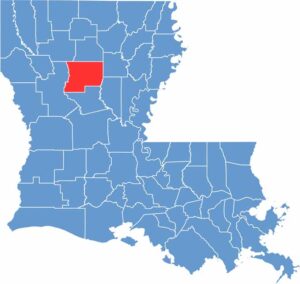 Winn Parish Map, Louisiana - US County Maps