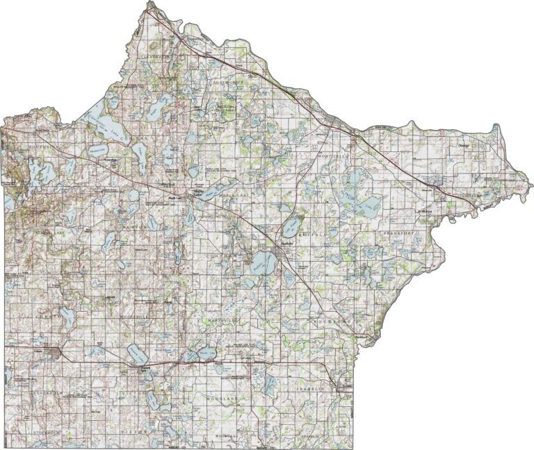 Wright County Map, Minnesota - US County Maps