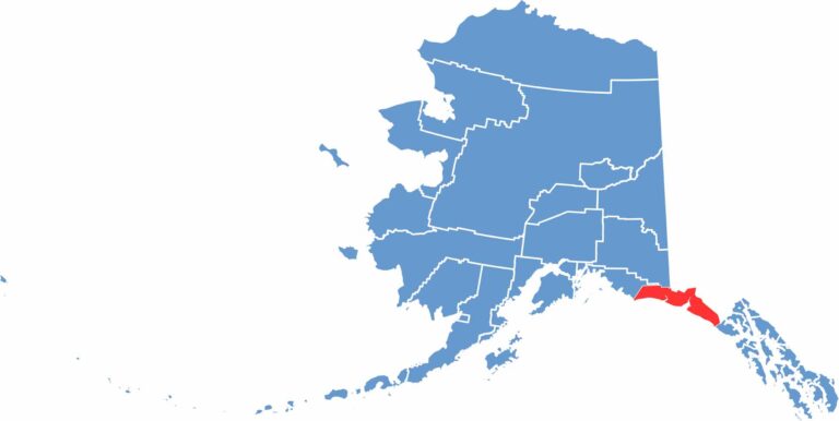 Yakutat City and Borough Map, Alaska - US County Maps