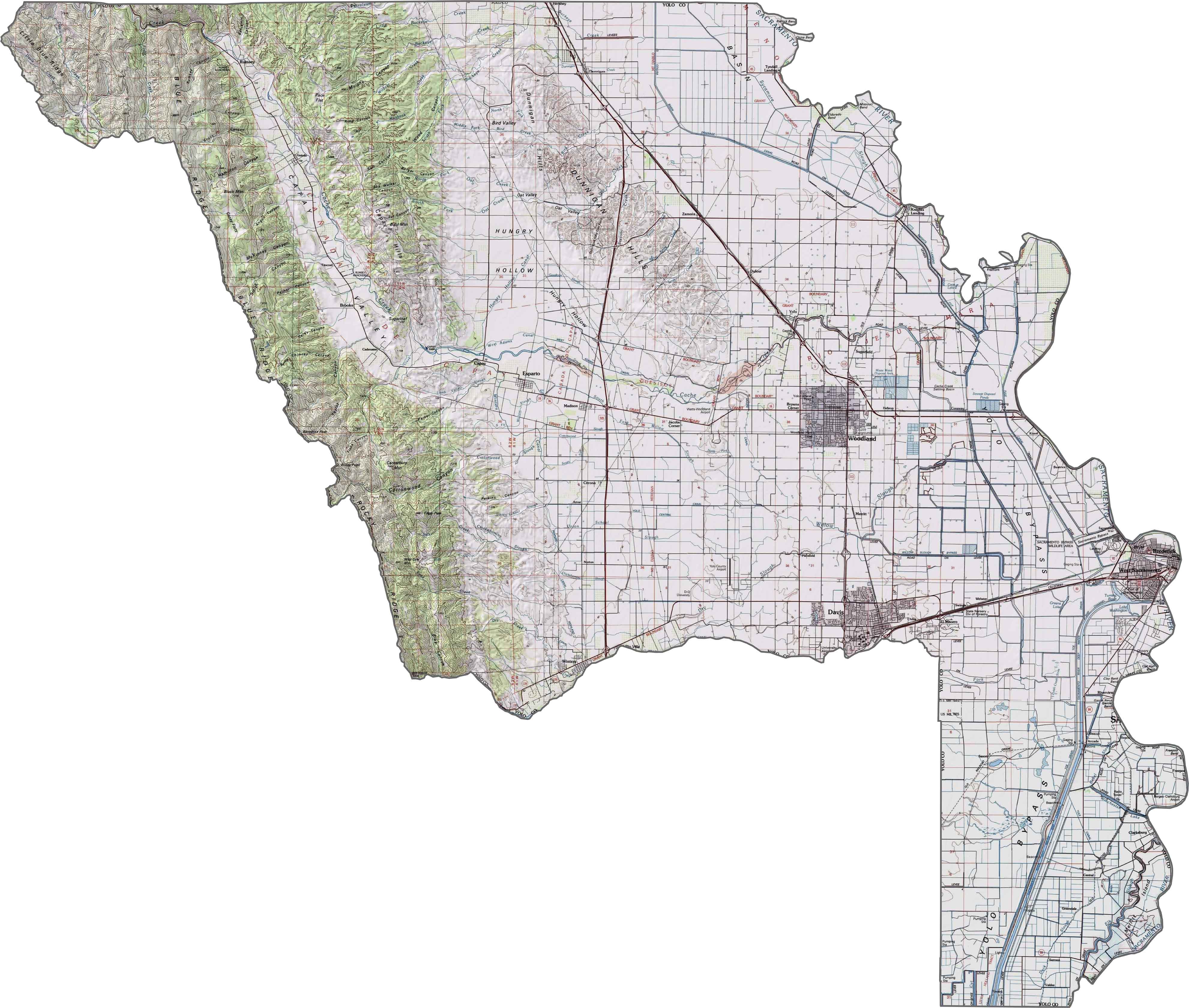 Yolo County Map, California - US County Maps Yolo County Map, California - US County Maps